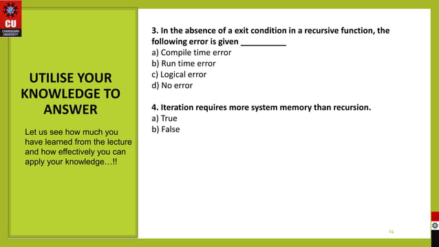 Lecture 10 Recursive Function And Macrosppt Programming Languages Computing