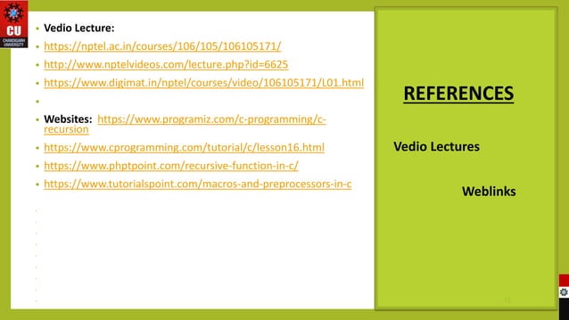 lecture 10 Recursive Function and Macros.ppt | Programming Languages ... lecture 10 Recursive Function and Macros.ppt | Programming Languages ...