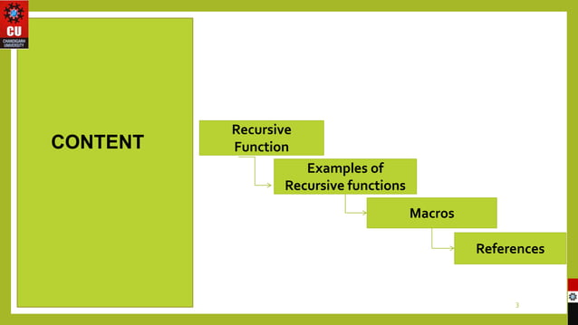 lecture 10 Recursive Function and Macros.ppt | Programming Languages ...