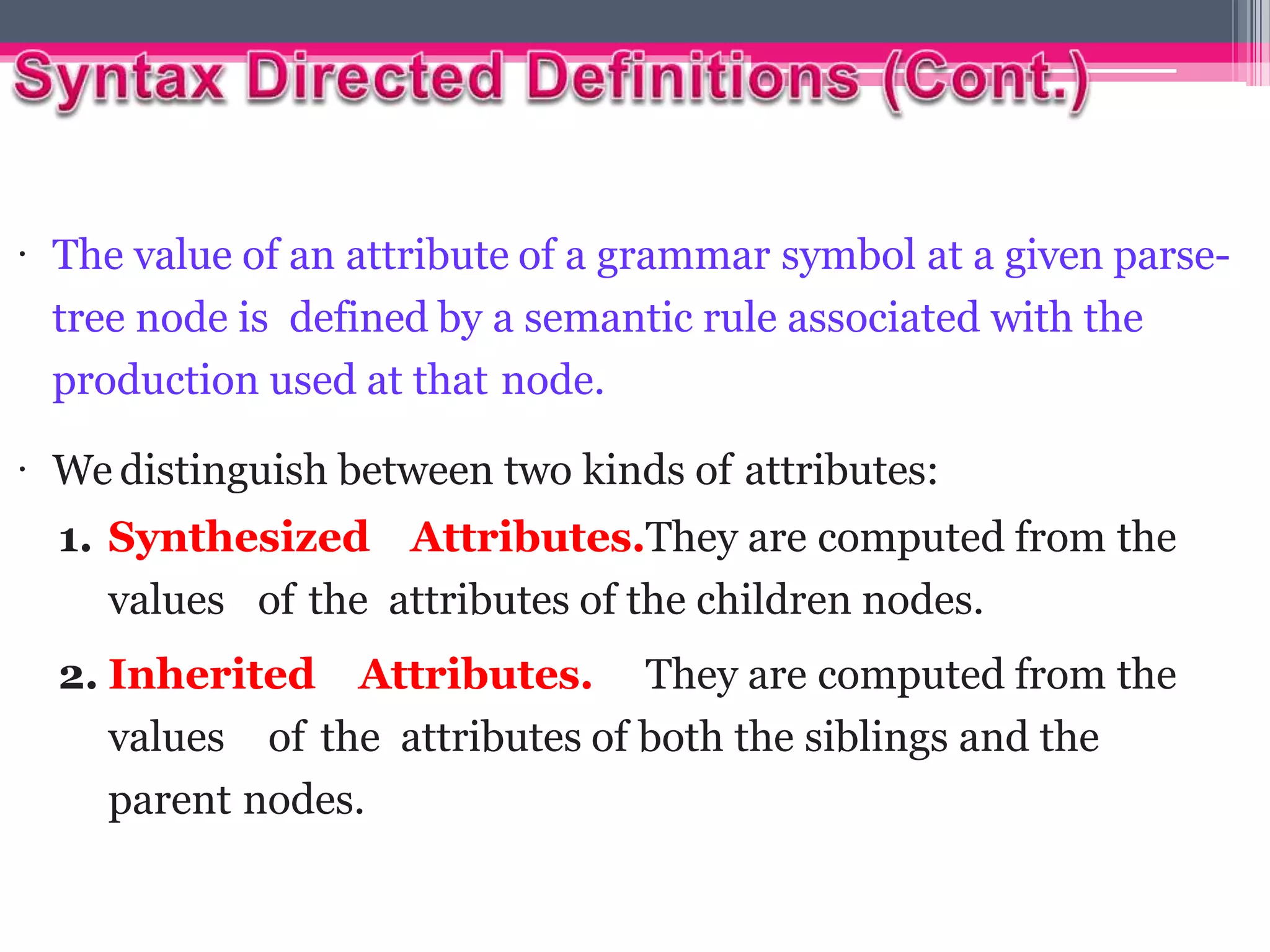 Lecture 10 semantic analysis 01 | PPTX