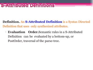 Lecture 10 semantic analysis 01 | PPTX
