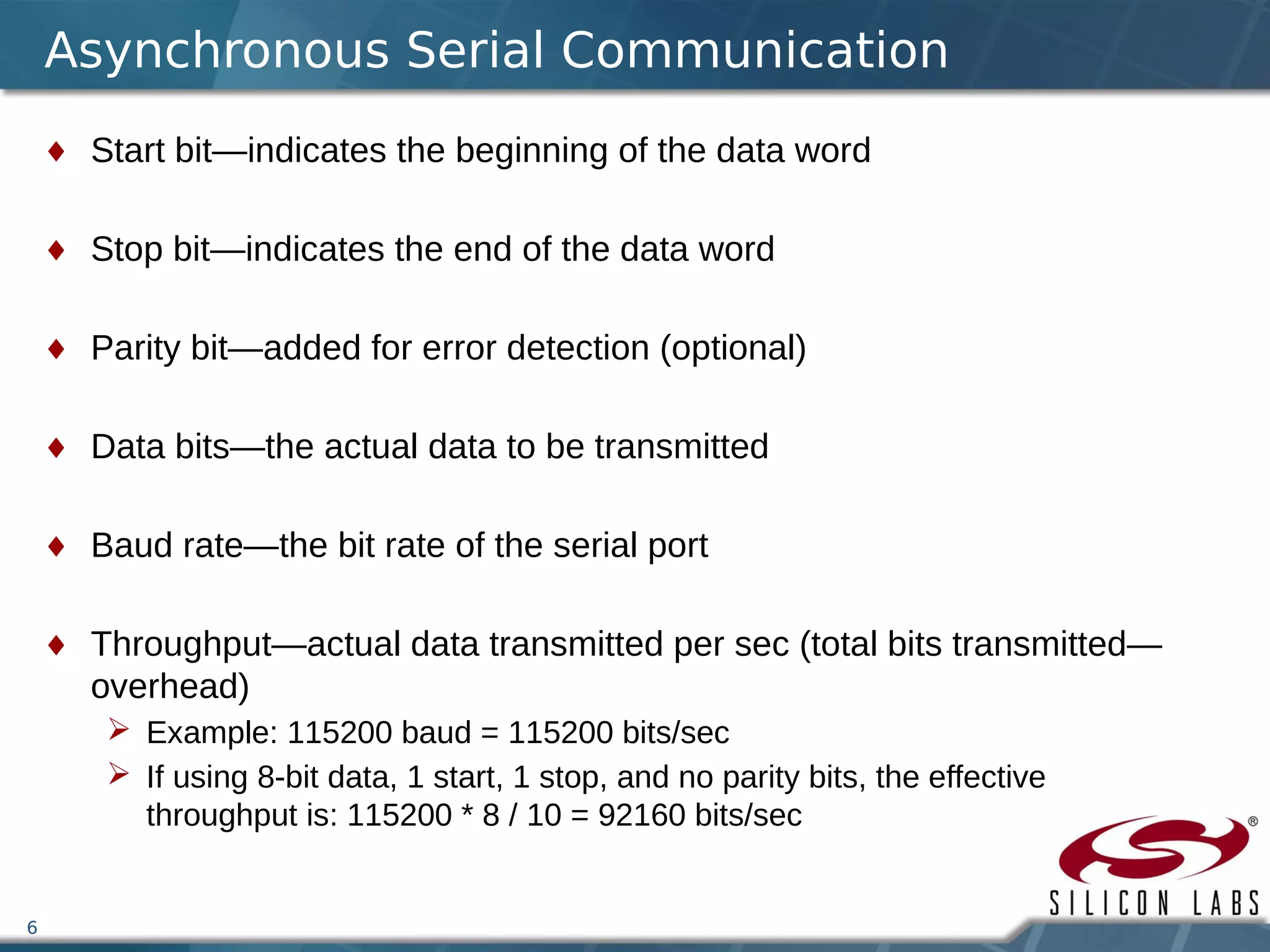 Lecture 10 (serial communication) | PDF