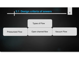 Lecture 10 Sewer Design for environmental engineering | PPTX