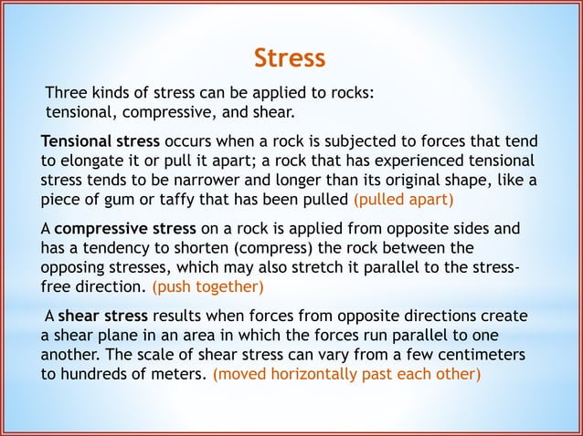 Structural Geology & Stress | PPTX