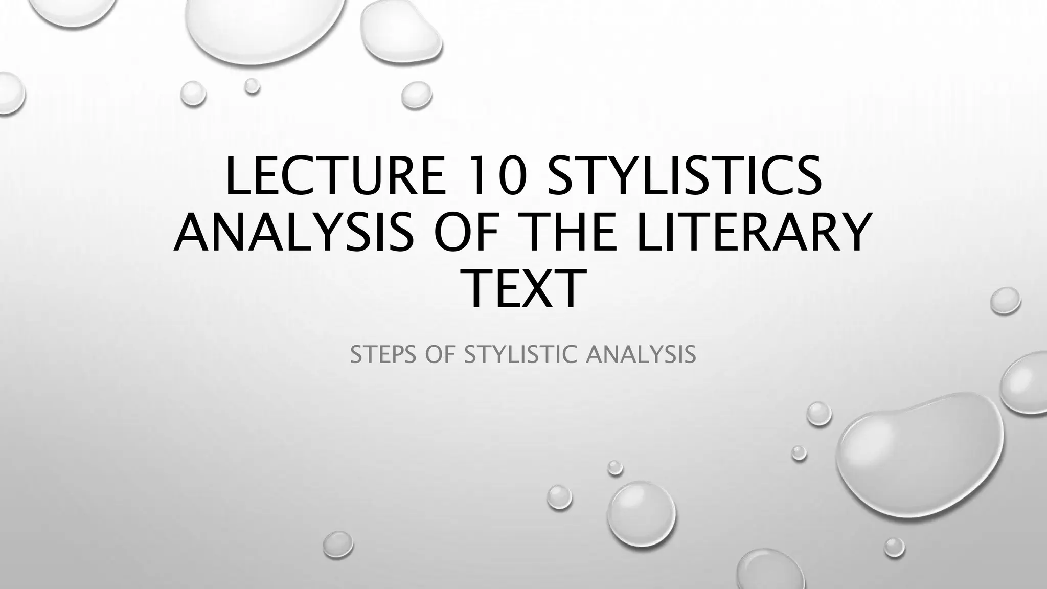 Stylistics analysis of the literary text.pptx