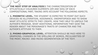 Stylistics analysis of the literary text.pptx