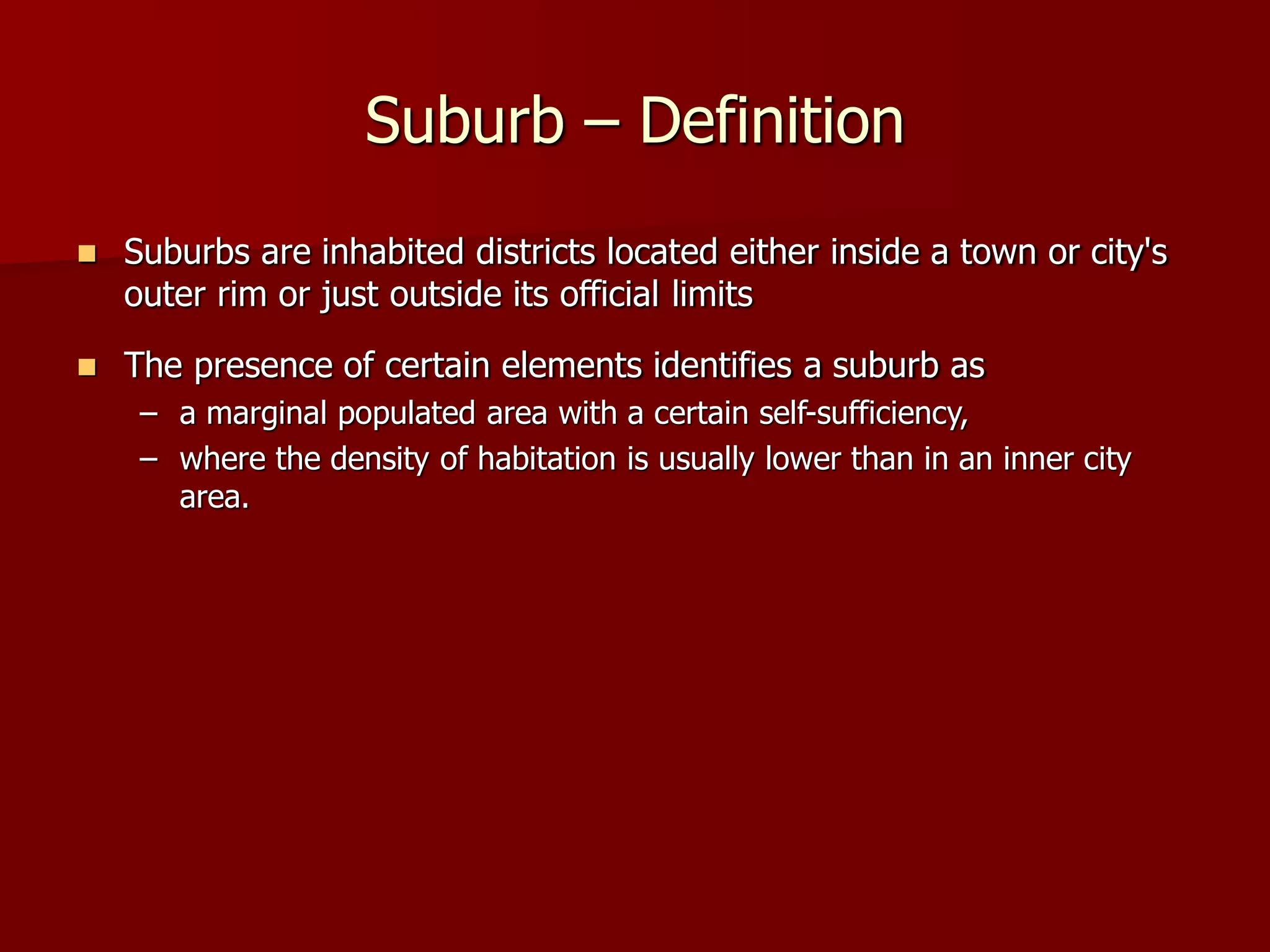 Lecture10 the rise of suburbia ; the modern house | PPT