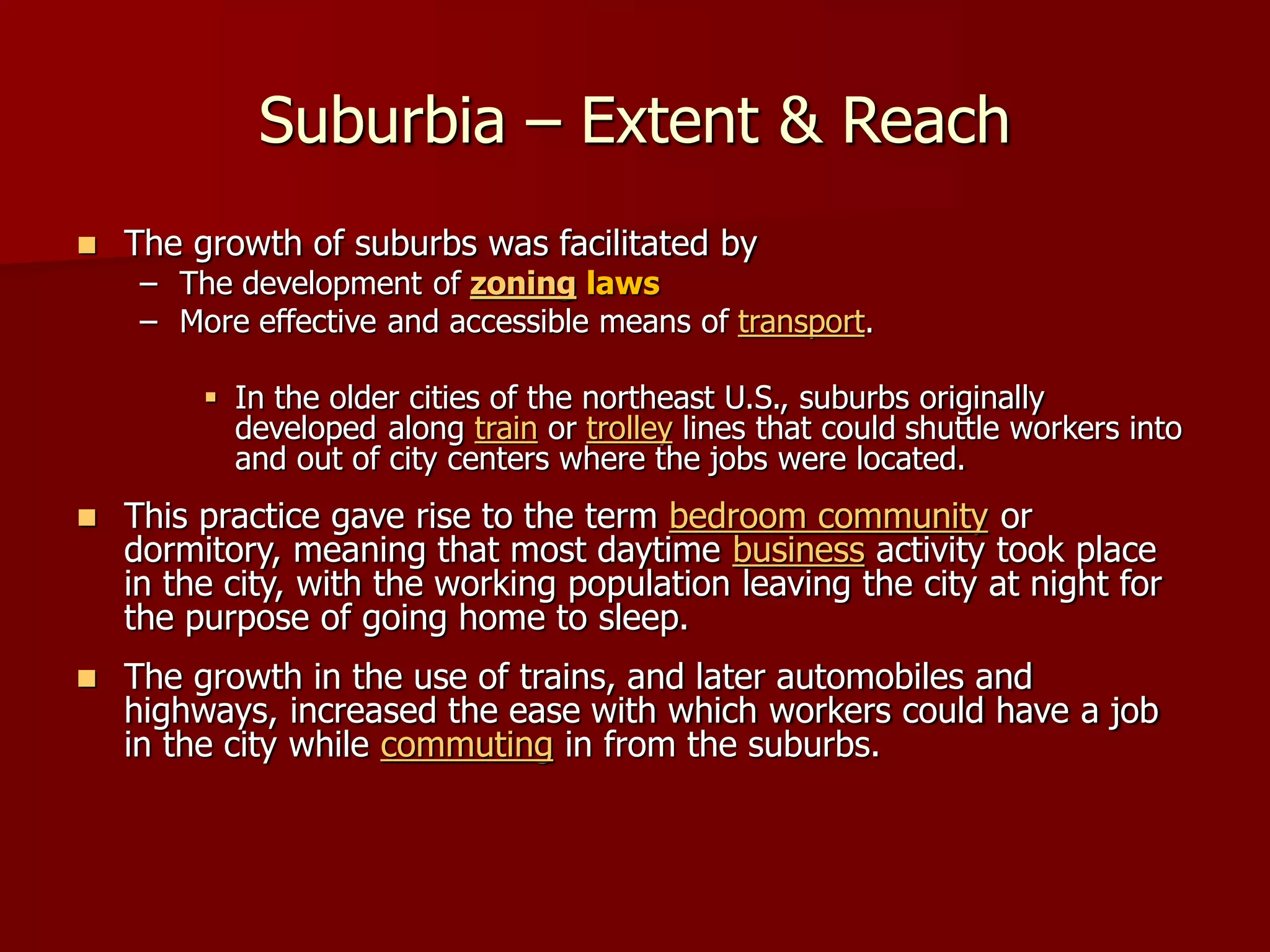 Lecture10 the rise of suburbia ; the modern house | PPT