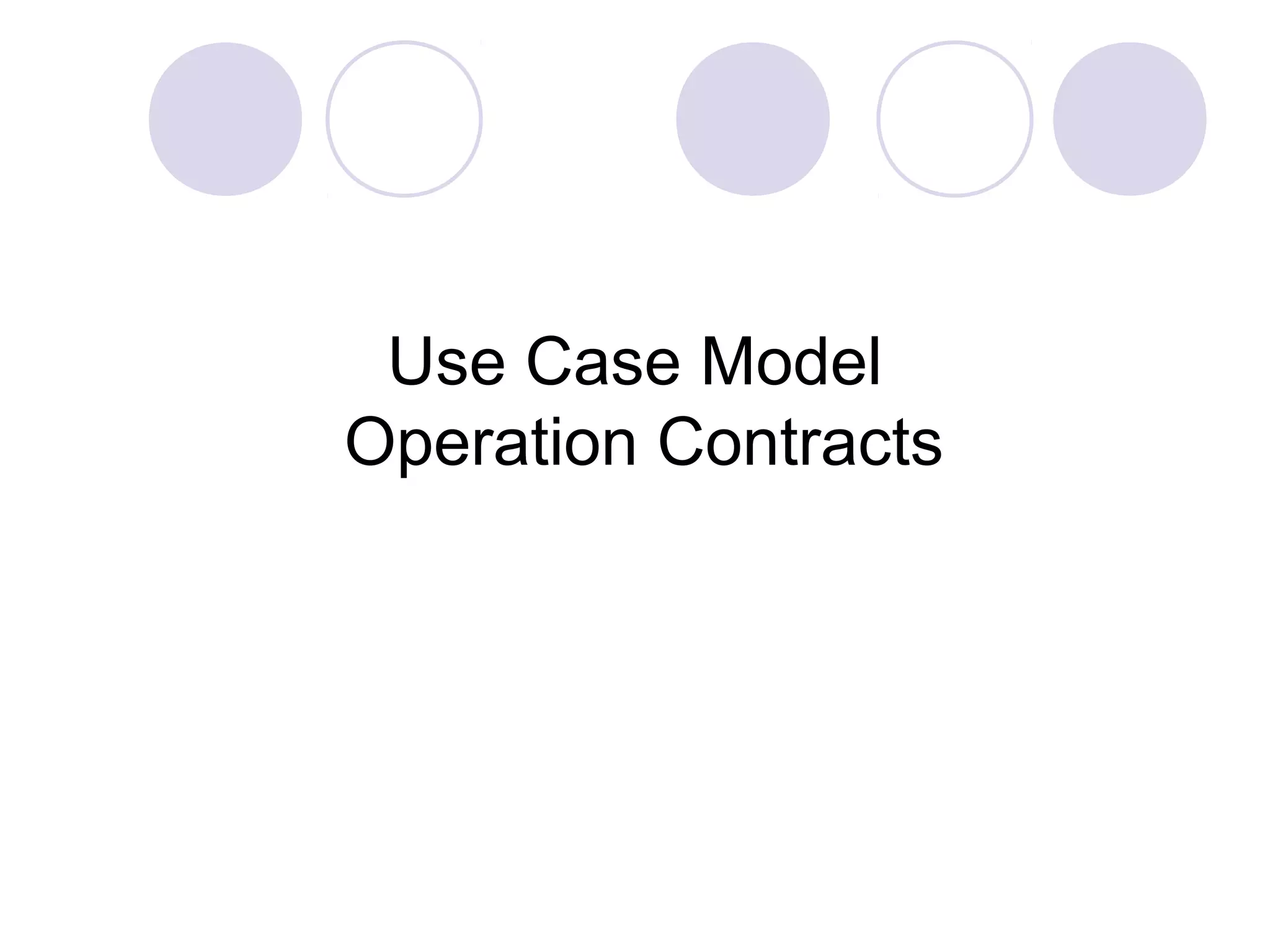 Lecture10 Use Case Model Operation Contracts Ppt