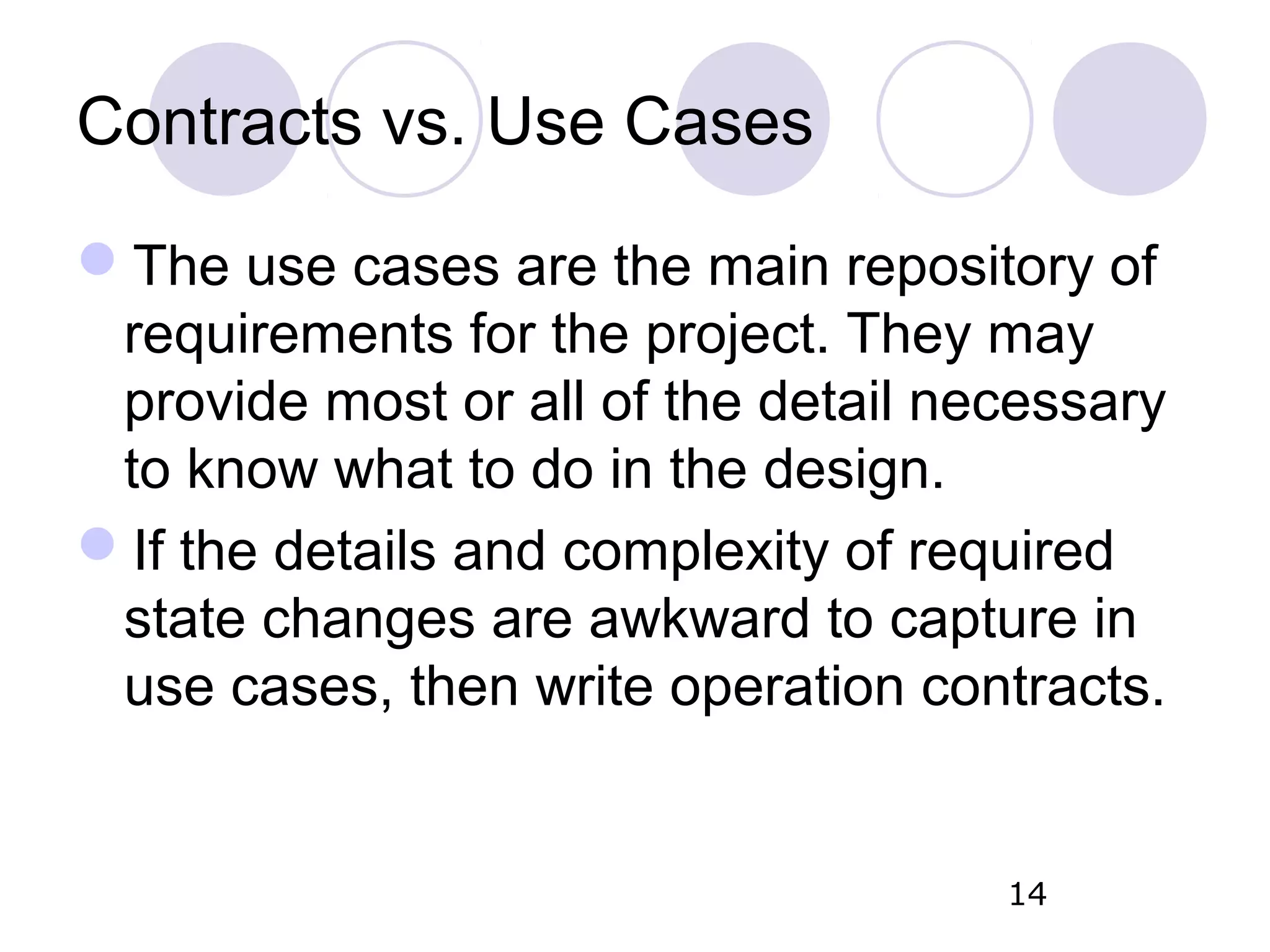 Lecture10 Use Case Model Operation Contracts Ppt