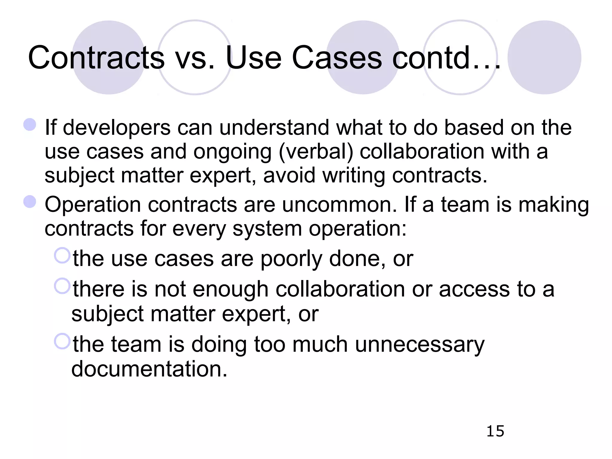 Lecture10 Use Case Model Operation Contracts Ppt