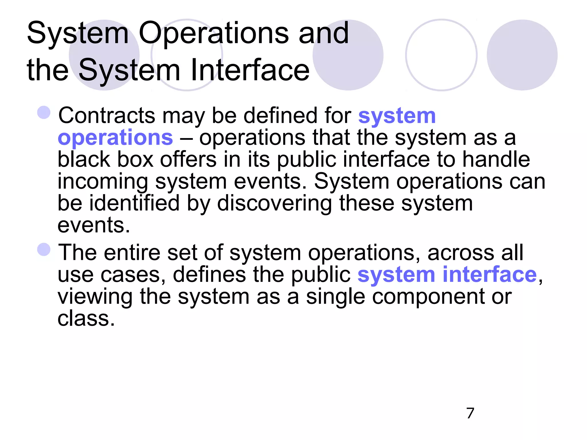 Lecture10 Use Case Model Operation Contracts Ppt