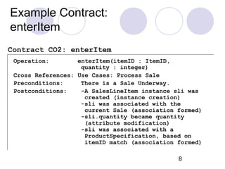 Lecture10 use case model operation contracts | PPT