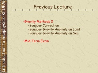 ÖNCEL AKADEMİ: INTRODUCTION TO GEOPHYSICS | PPT | Physics | Science