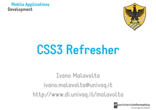 CSS3 Refresher | PPT