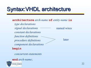 VHDL - Part 2 | PPT