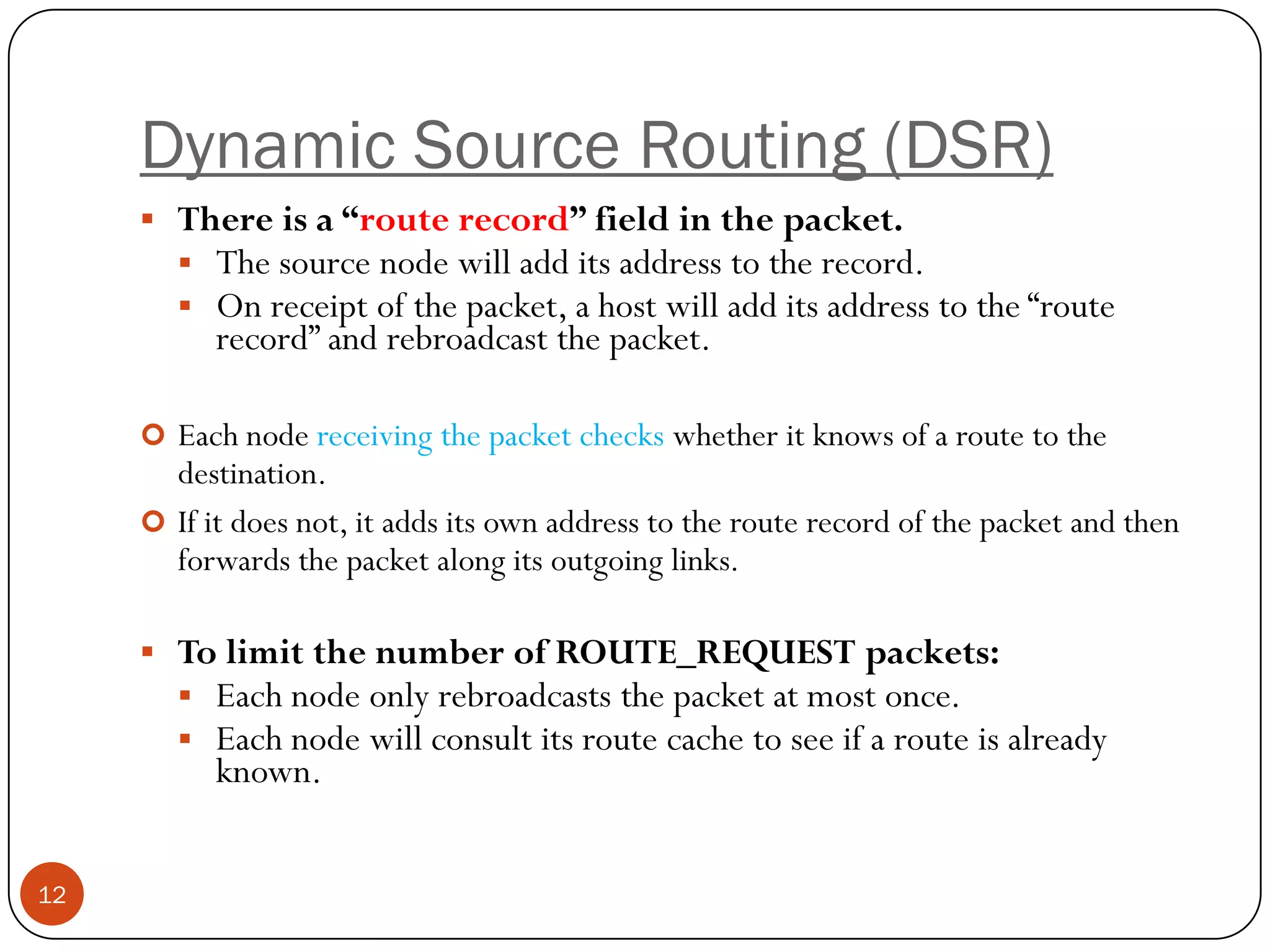Lecture 11 14. Adhoc routing protocols cont.. | PDF