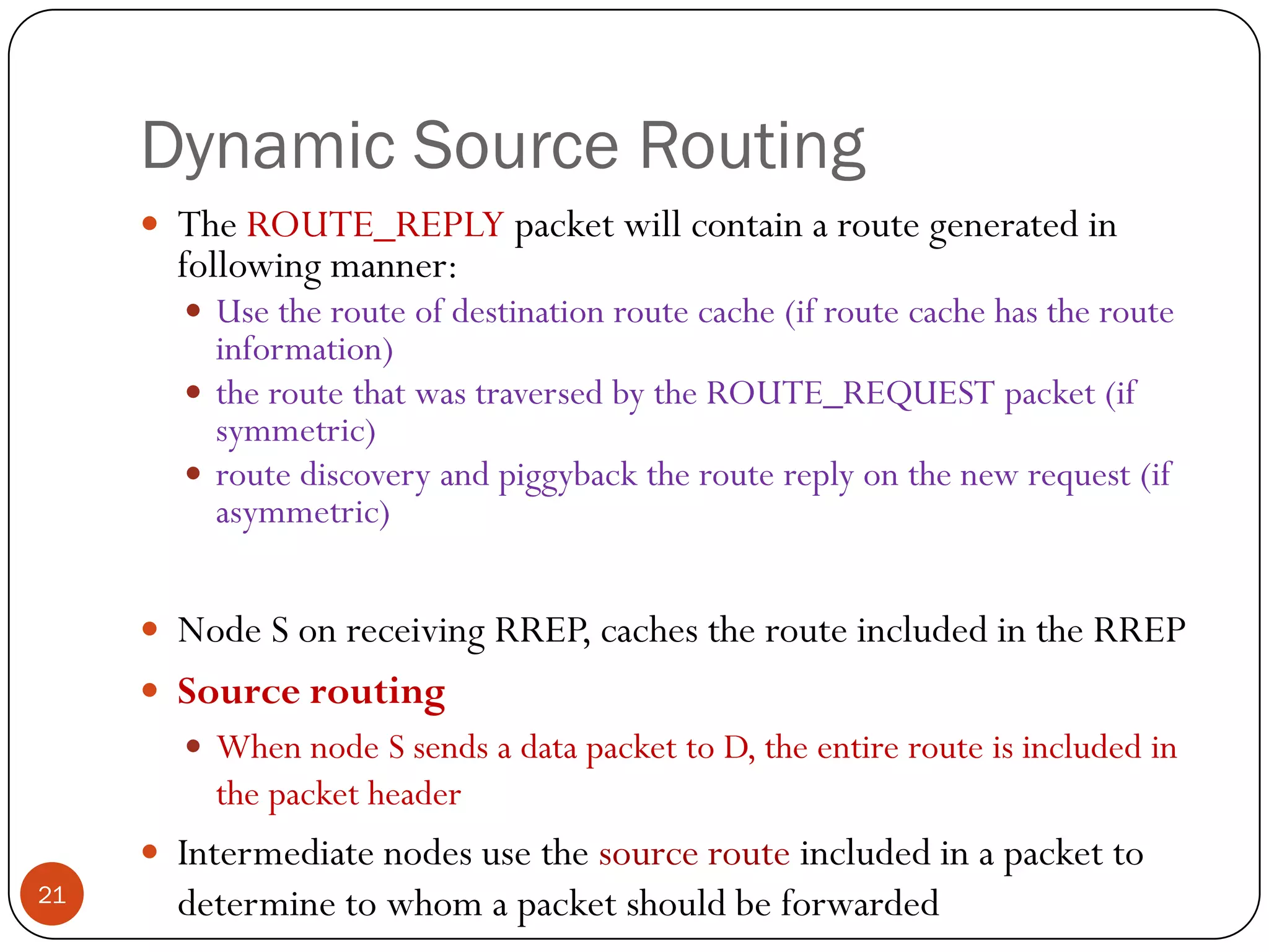 Lecture 11 14. Adhoc routing protocols cont.. | PDF