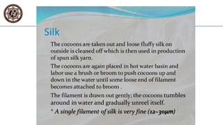 Overview of Silk fiber, its properties and application | PPT