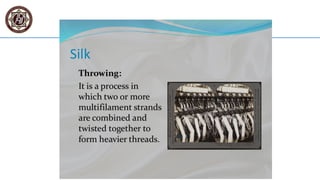 Overview of Silk fiber, its properties and application | PPT