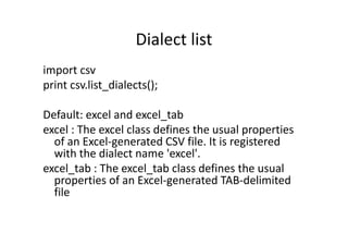 Python - Lecture 11 | PDF