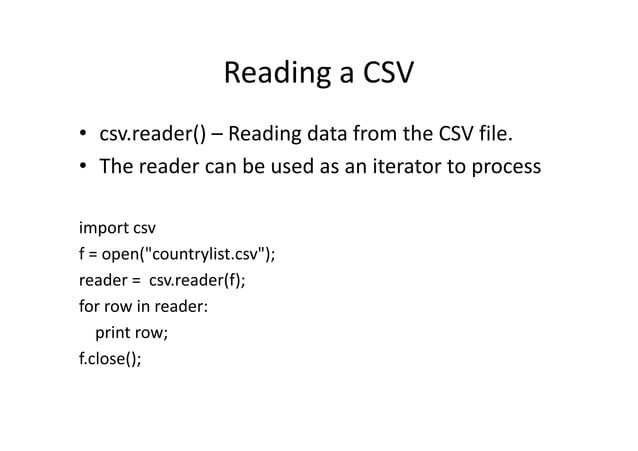 Python - Lecture 11 | PDF