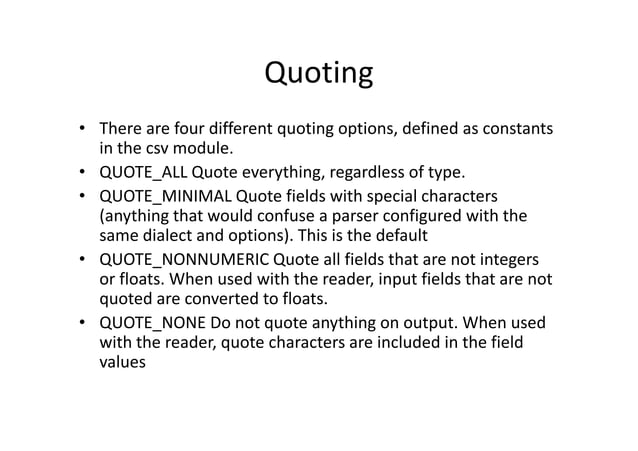 Python - Lecture 11 | PDF