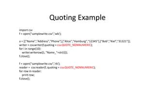 Python - Lecture 11 | PDF