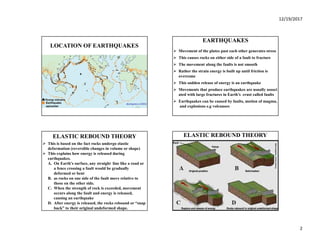 EARTH EARTHQUAKES | PPT