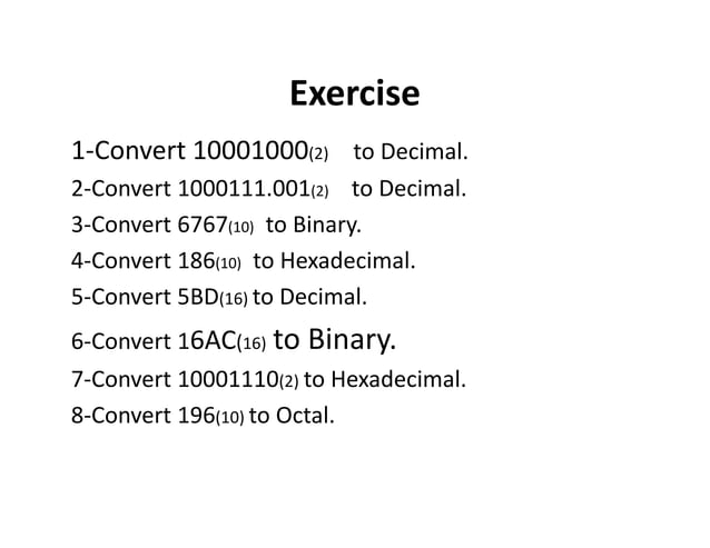 Numbering System Base Conversion | PDF | Computing | Technology & Computing
