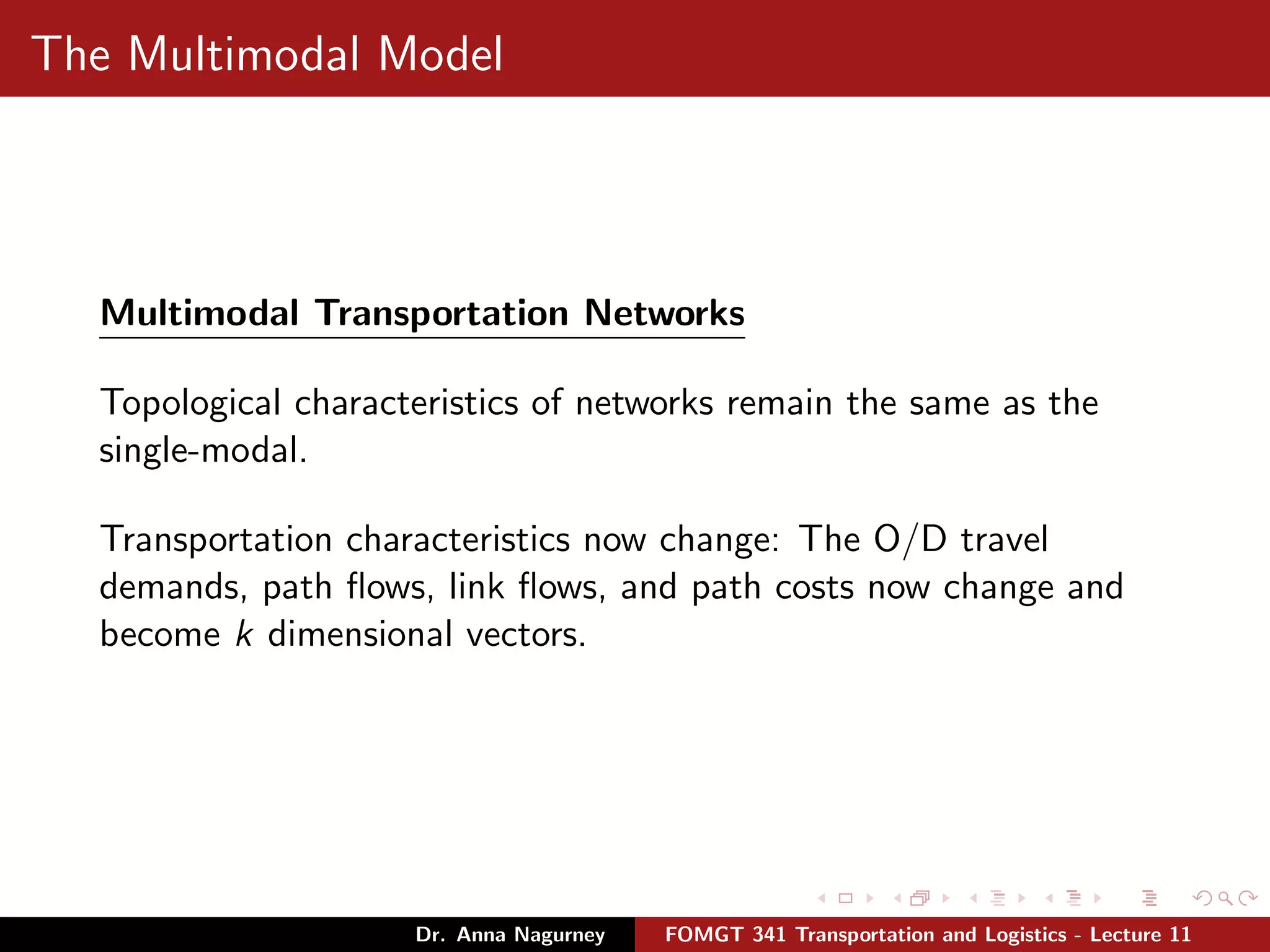 L11 The Multimodal Model (Transportation and Logistics & Dr. Anna ...