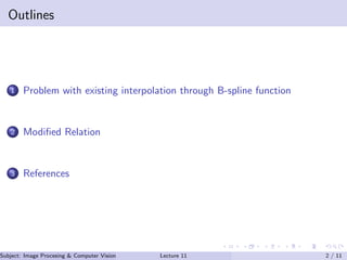 Lecture 11 (Digital Image Processing) | PPT