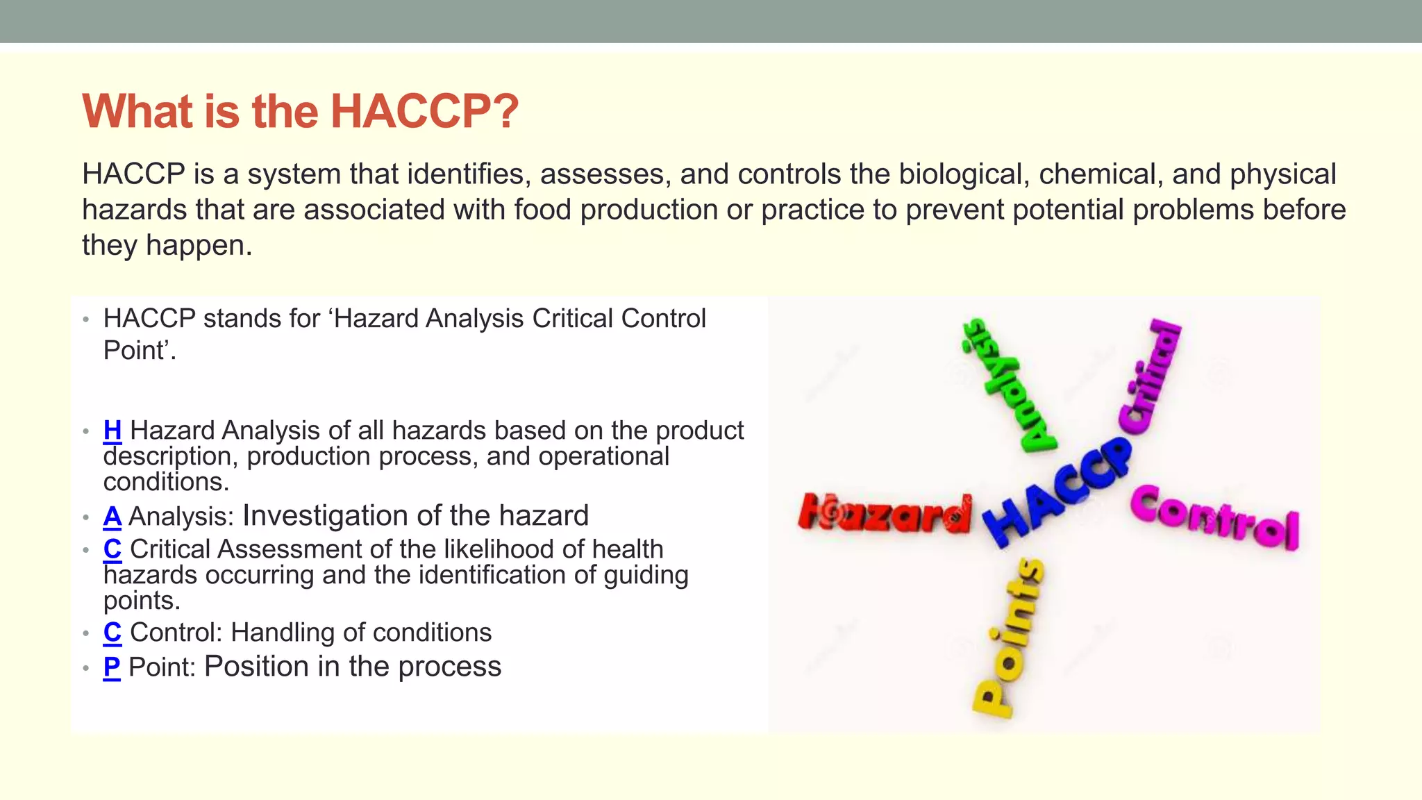 Lecture 11 hazard analysis and critical control point HACCP | PPT | Chemistry | Science