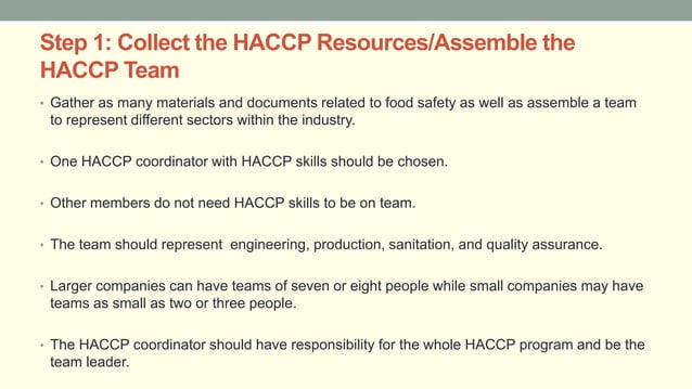 Lecture 11 hazard analysis and critical control point HACCP | PPT | Chemistry | Science