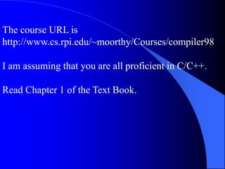 compiler design | PPT