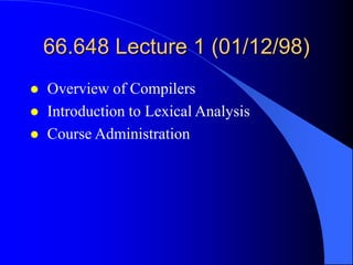 compiler design | PPT