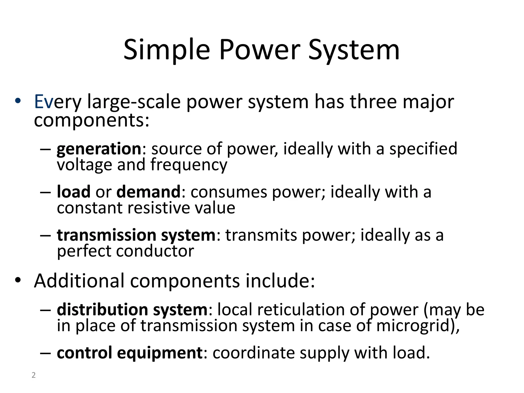 Lecture On Power Systems For Large Scale Deployments And Its Considerations Ppt