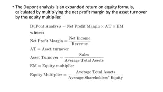 Financial Management Financial planning and financial ratio analysis | PPTX