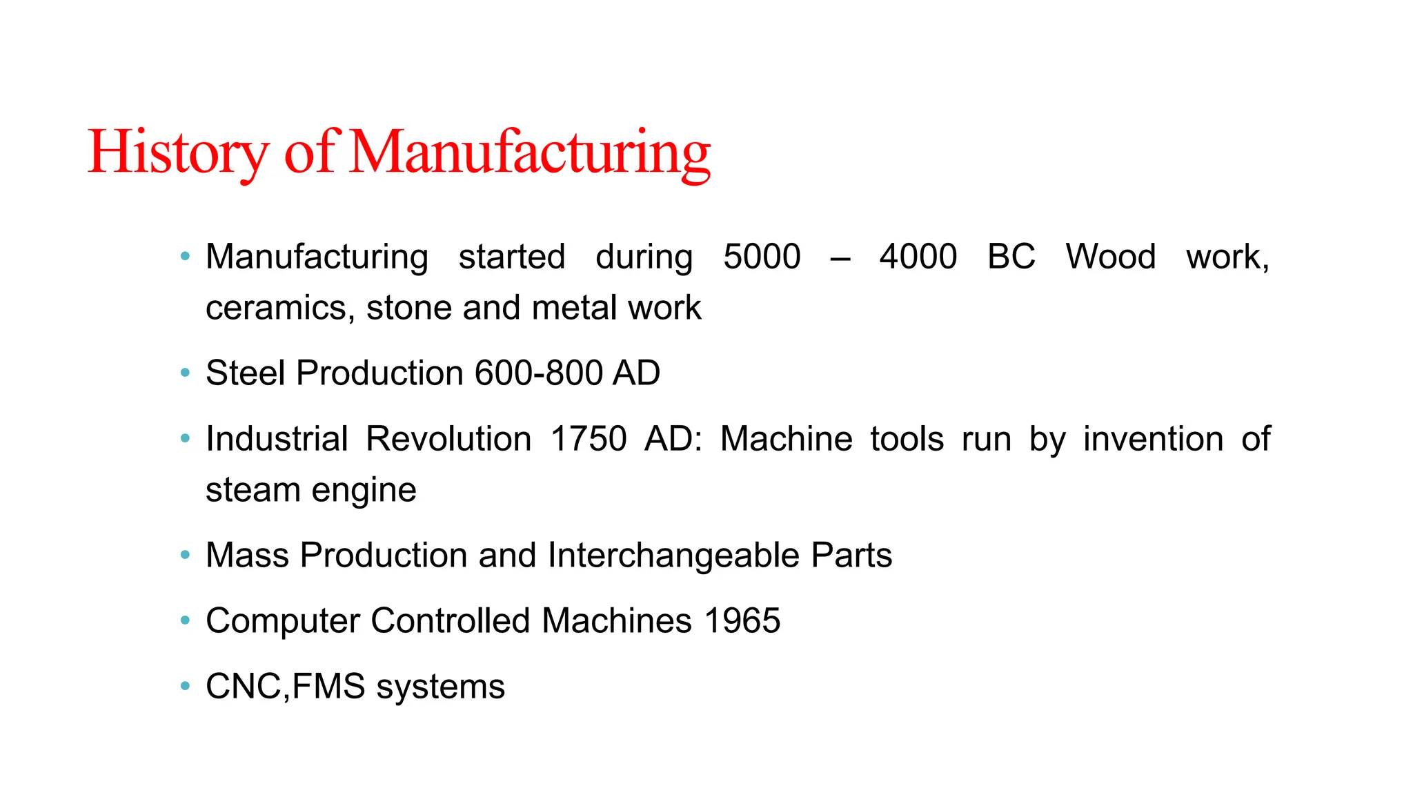 Manufacturing process types of manufacturing | PPTX