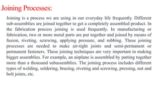 Manufacturing process types of manufacturing | PPTX