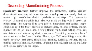 Manufacturing process types of manufacturing | PPTX