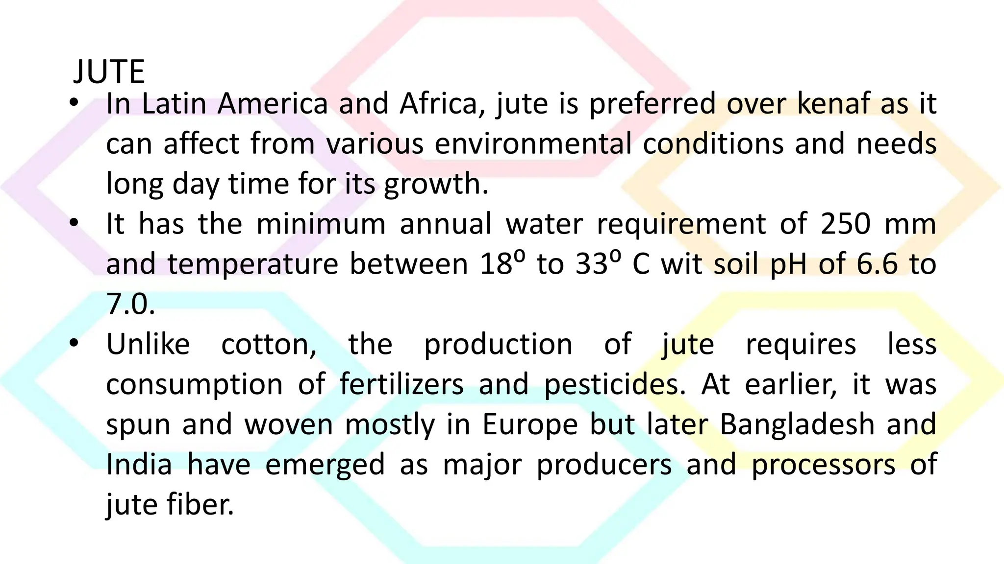 Textile Raw Material, Production of Bast (jute)fibre | PPT
