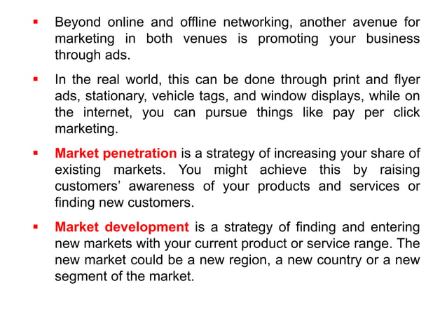 Marketing considerations in entrepreneurship | PPT