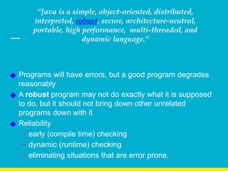 about java buzzwords of oops concept.pptx | Free Download