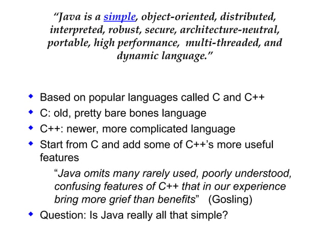 Lecture On Object Oriented Programming Ppt