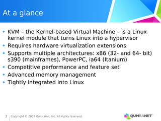 KVM Linux-based Virtualization Explained Details | PPT