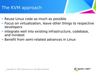 KVM Linux-based Virtualization Explained Details | PPT