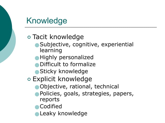 Introduction to Knowledge Management Now | PPT