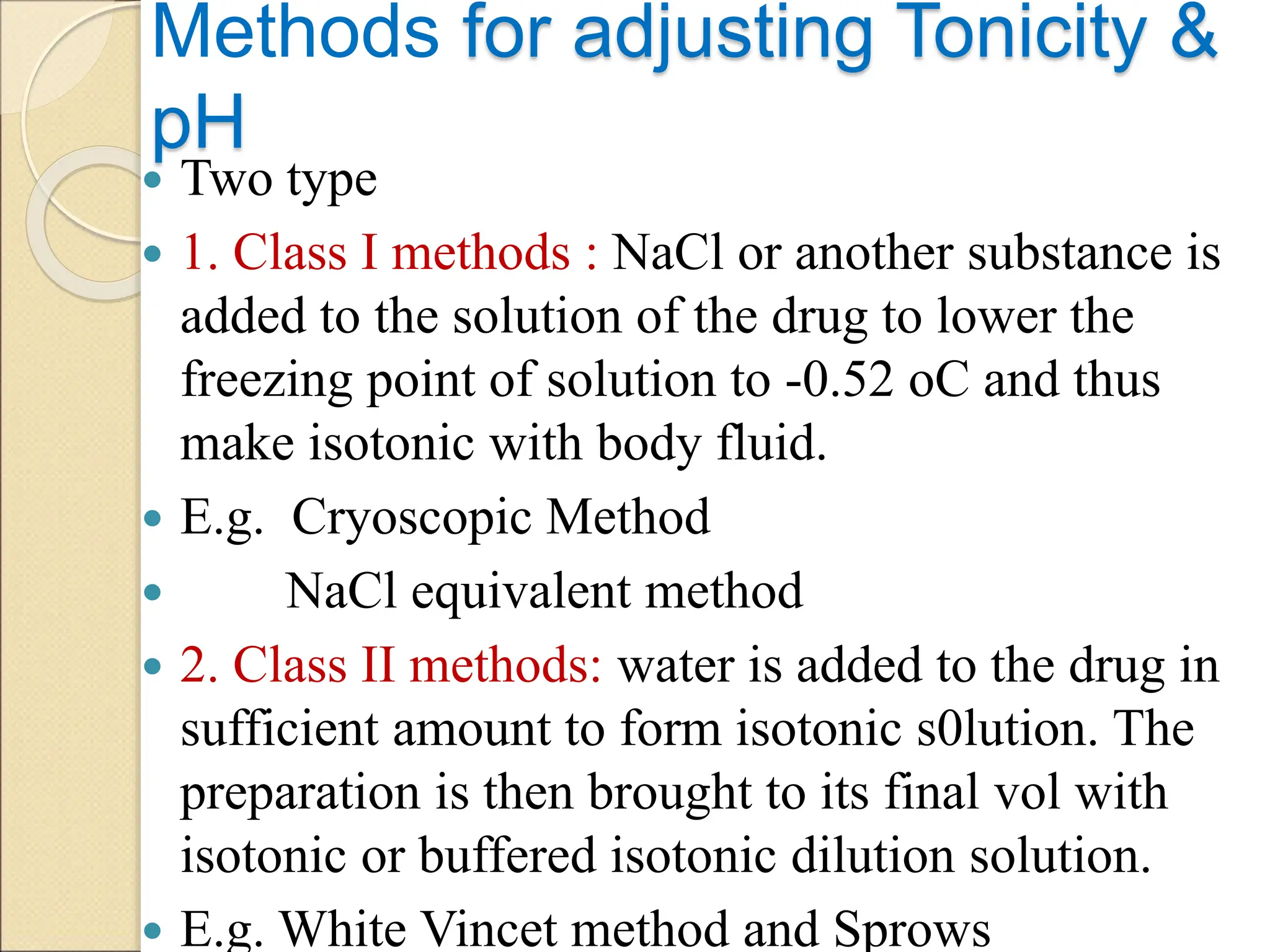 LECTURE 11 - BUFFERS AND ISOTONIC SOLUTIONS.ppt
