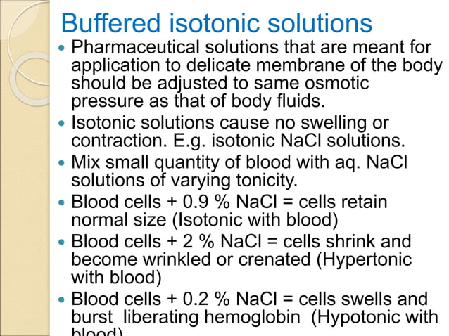 LECTURE 11 - BUFFERS AND ISOTONIC SOLUTIONS.ppt
